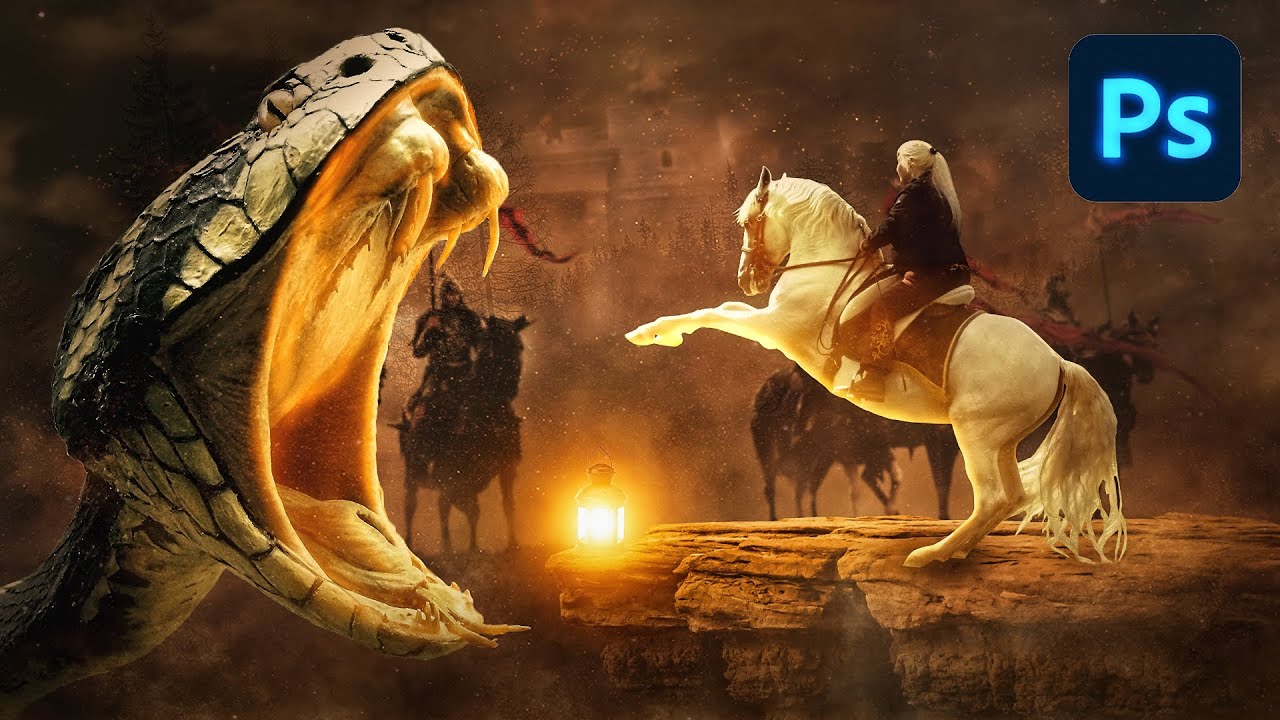 In Front of Snake - Advanced Photo Manipulation Tutorial in Photoshop ...