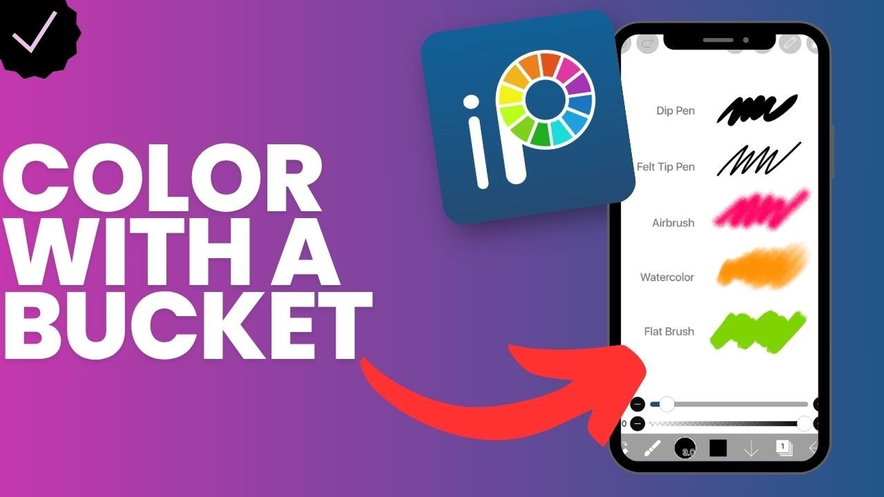 How to color with a bucket in Ibispaint? - YouTube