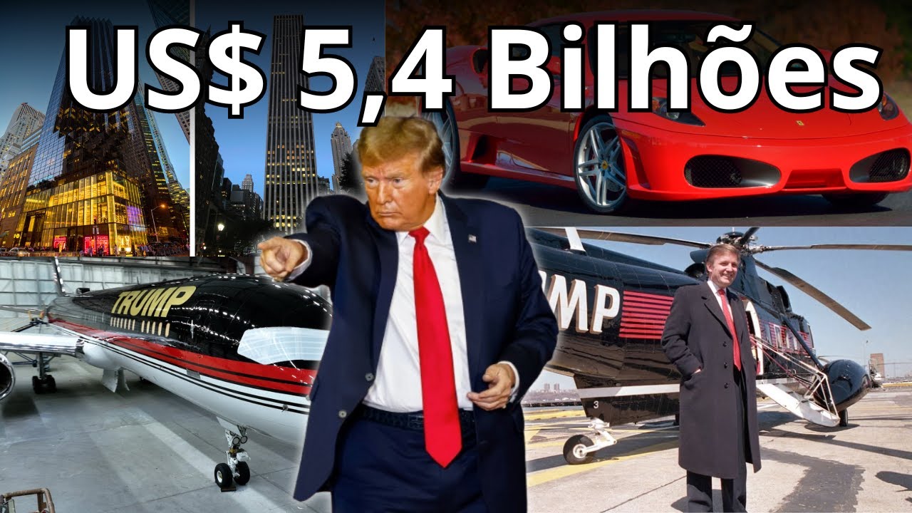 A Vida Luxuosa de DONALD TRUMP | Mansões, Jatos Privados e Estilo de ...