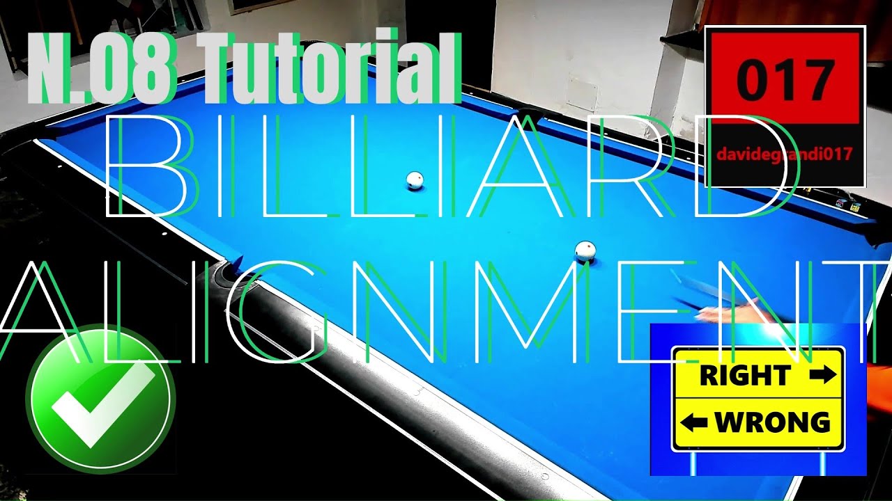 Billiard alignment pool tutorial 08 - YouTube