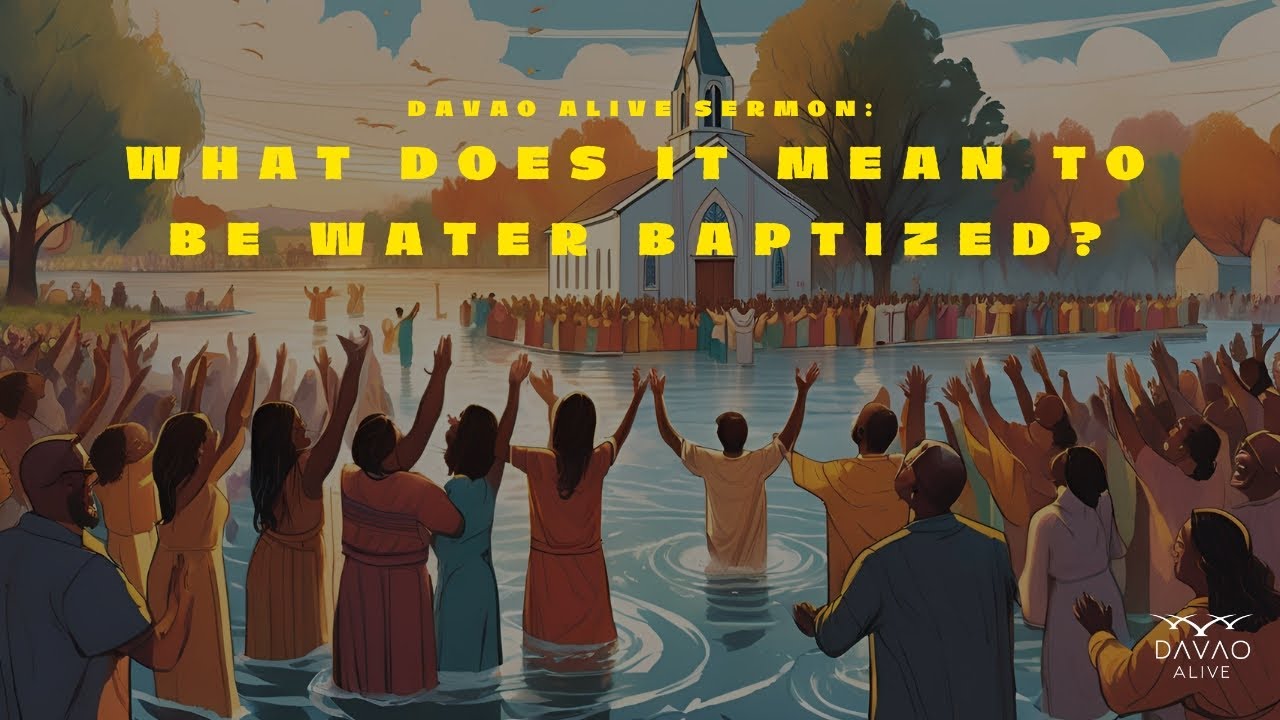 What does it mean to be water baptized? - YouTube