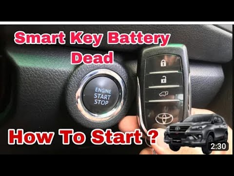 Smart Key Working | How to Start Car When Key Fails |Fortuner #smartkey ...