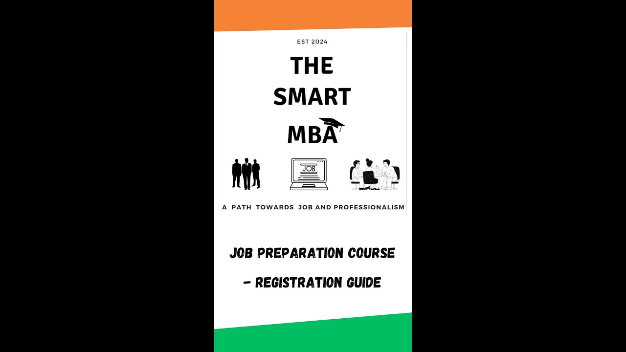 The Smart MBA Academy - Job Preparation Course Registration Guide - YouTube