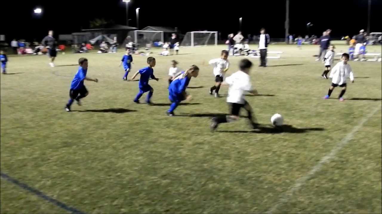 Keegan - 5 year old soccer - 11-2-12 - YouTube