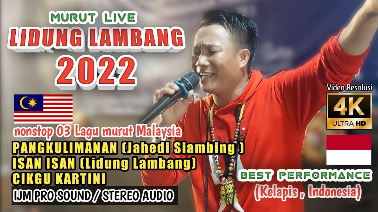 LAGU MURUT DAYAK KALIMANTAN NONSTOP 2022/ LIDUNG LAMBANG DI KELAPIS ...