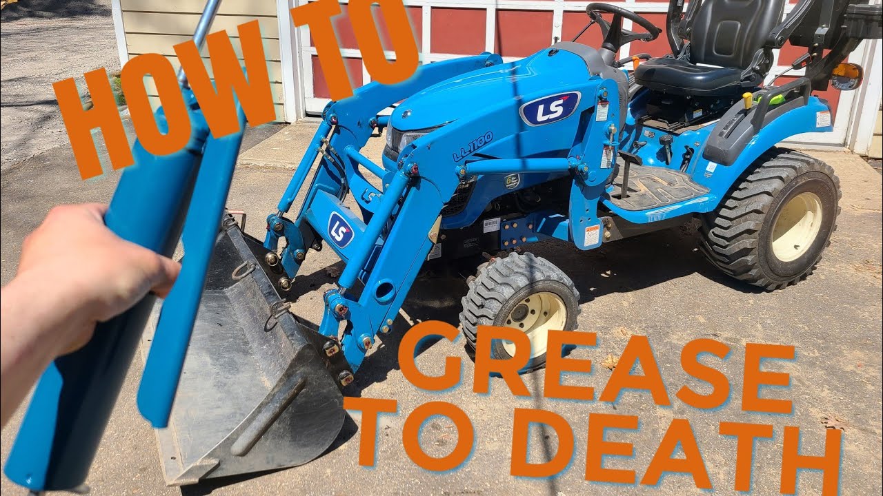 LS MT122 How I Grease Up The Front Loader! - YouTube