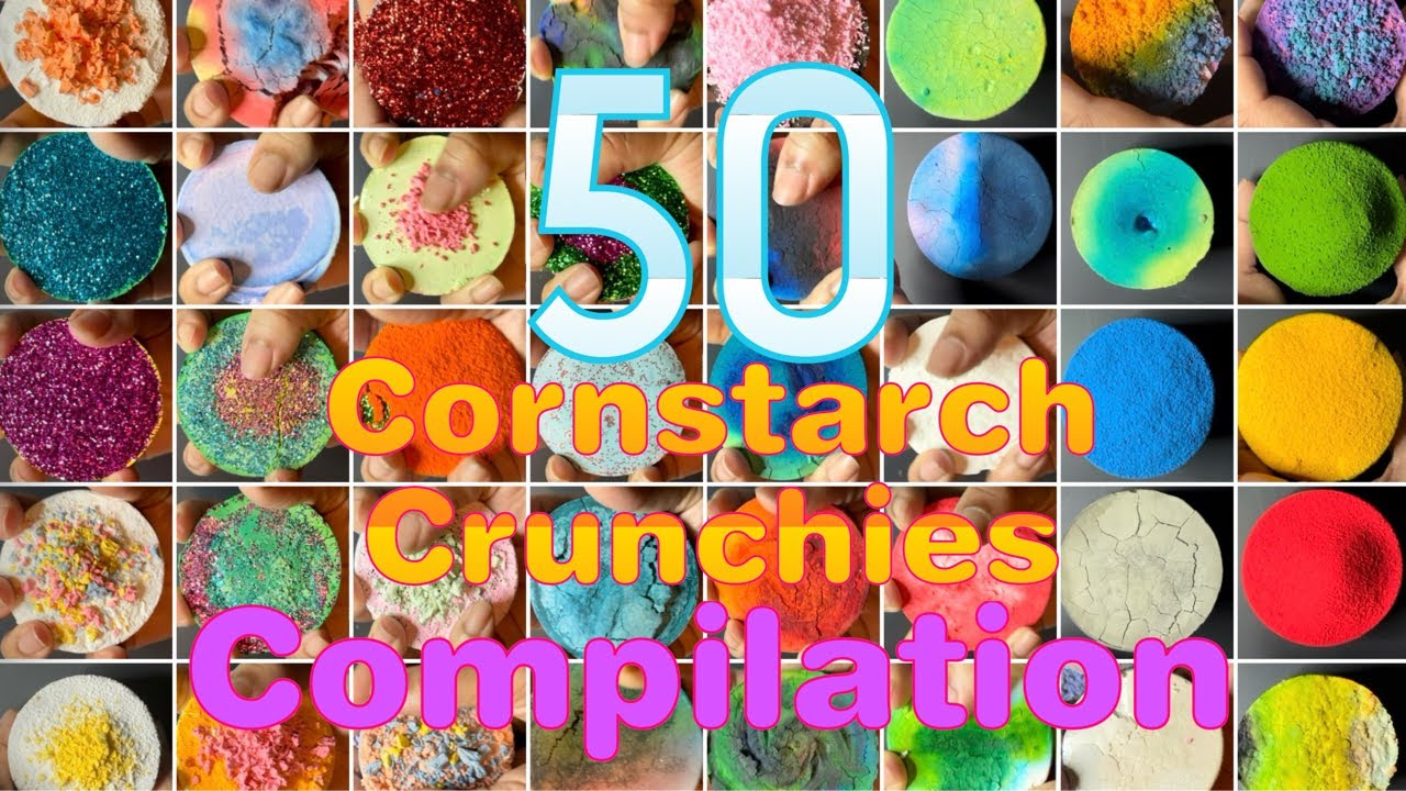 50 Cornstarch Crunchies Compilation! ASMR 🤍 Oddly Satisfying - YouTube