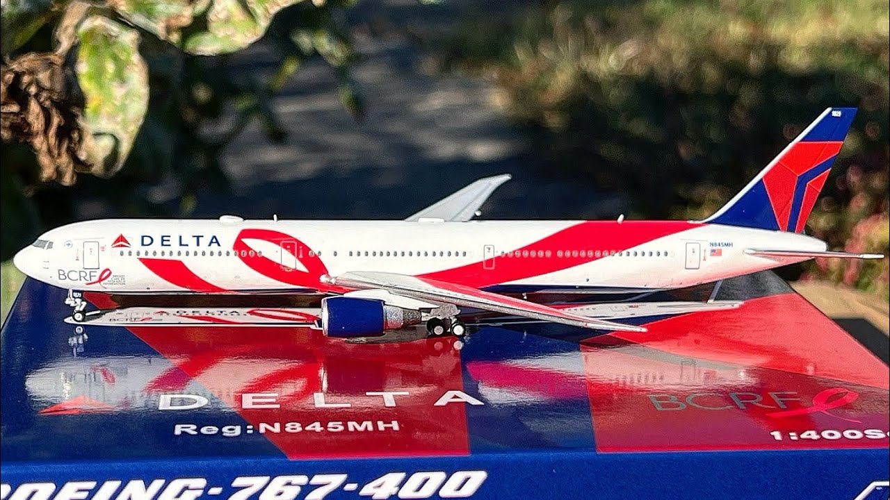 Panda Models Delta Airlines Boeing 767-400ER BCRF Livery 1:400 Scale ...
