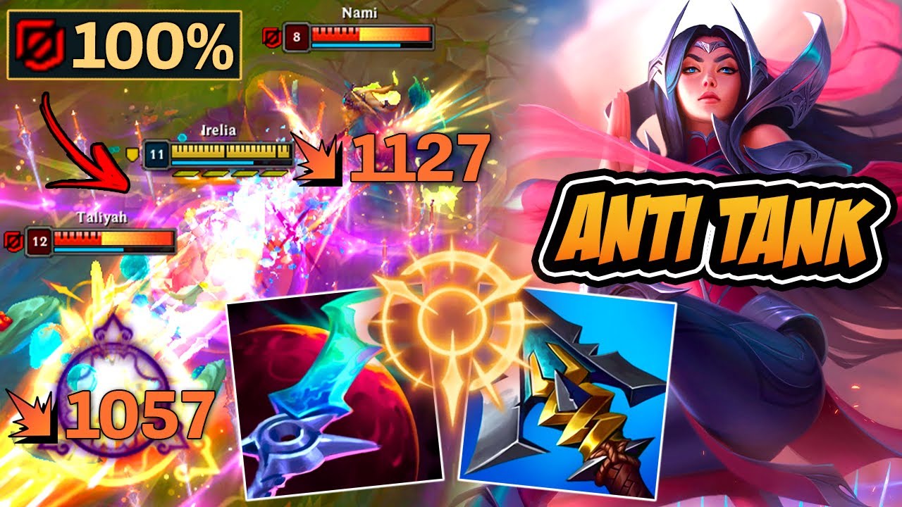 IRELIA BUILD ANTI TANK COM DANO INSANO (100% penetração de armadura ...