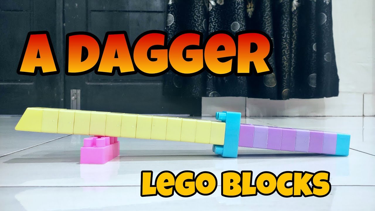 make a dagger from lego blocks - YouTube