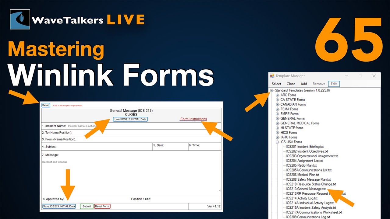 Mastering Winlink Forms: WaveTalkers LIVE 65 - YouTube