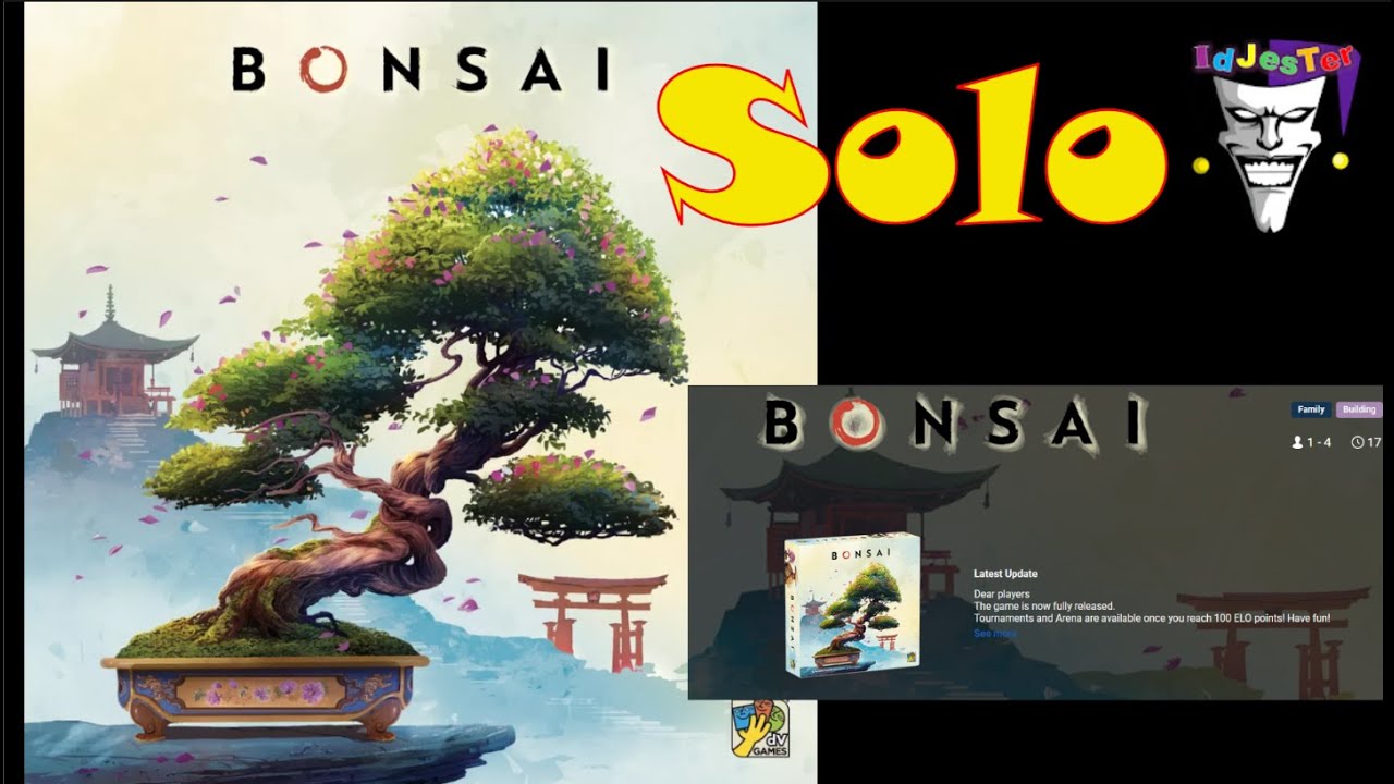 Bonsai Board Game SOLO Playthrough on Boardgamearea Learning Game ...