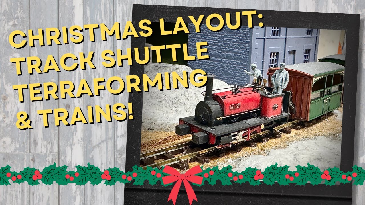 Christmas Model Railway pt2: Trackwork, Landscape & Trains! - YouTube