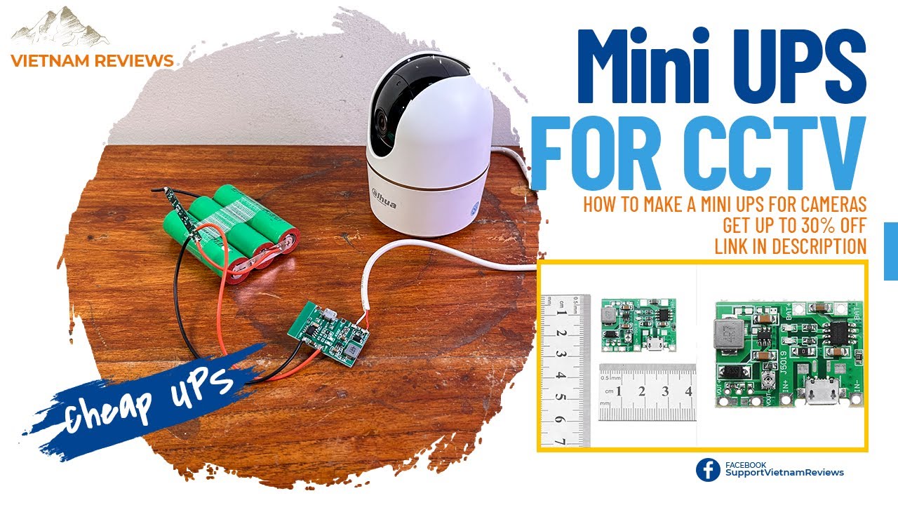 How to make a mini UPS for cameras - YouTube