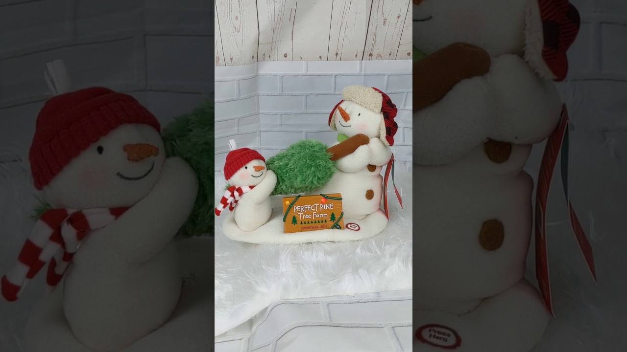 HALLMARK Perfect Pine Tree FARM snowman - YouTube