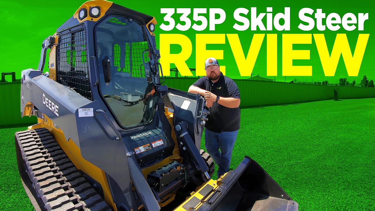NEW John Deere 335P Skid Steer Review - YouTube