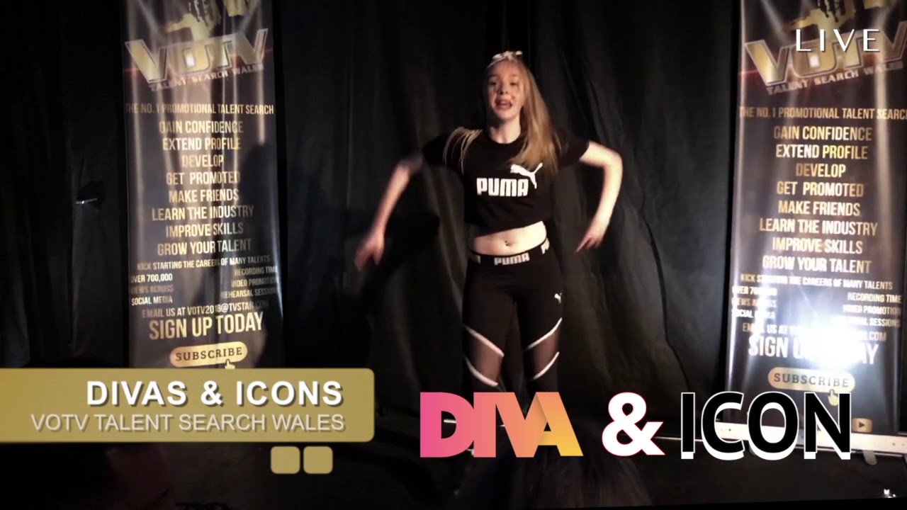 Jorja kate Performs Her Diva Mash Up @VOTV Talent Search Wales | Diva ...