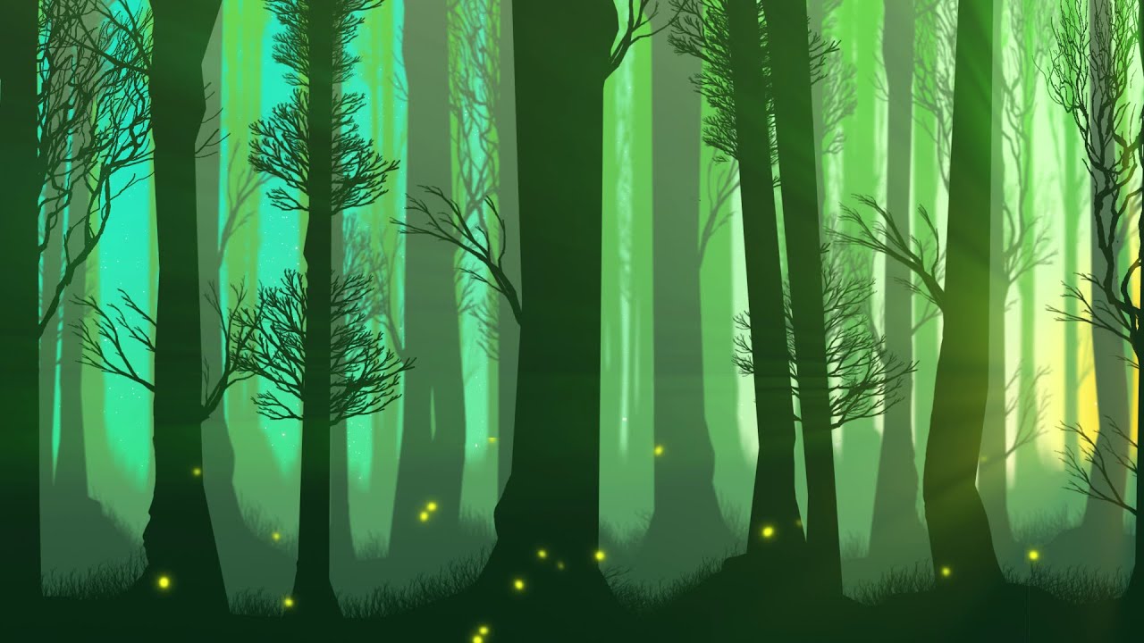 Parallax Forest Animation ( loopable ) - YouTube