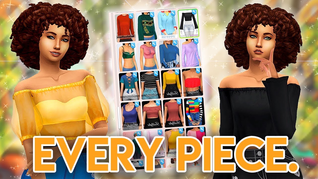 EVERY FEMALE CC TOP + BOTTOM I OWN +127 links - YouTube