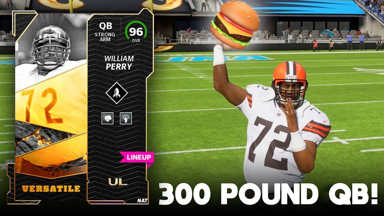 Playing with a 300 Pound QB 🤣🍔 - YouTube