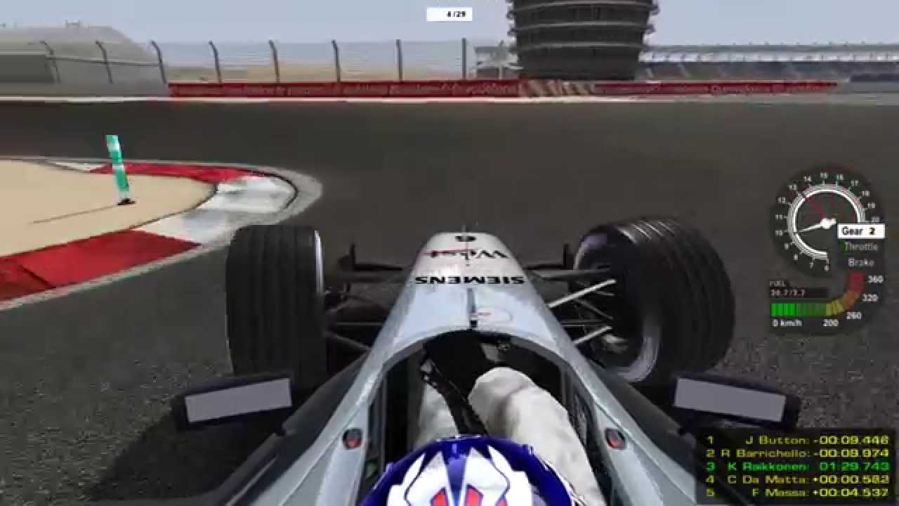 rFactor - F1 2004 - Championship Season - #3 Bahrain - YouTube