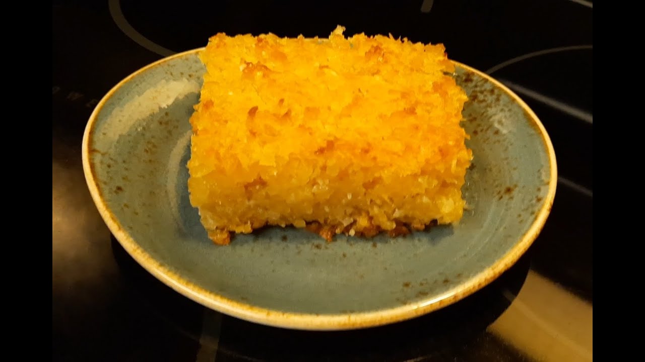 Postre de Yuca con Coco, una auténtica delicia, Cassava and Coconut ...