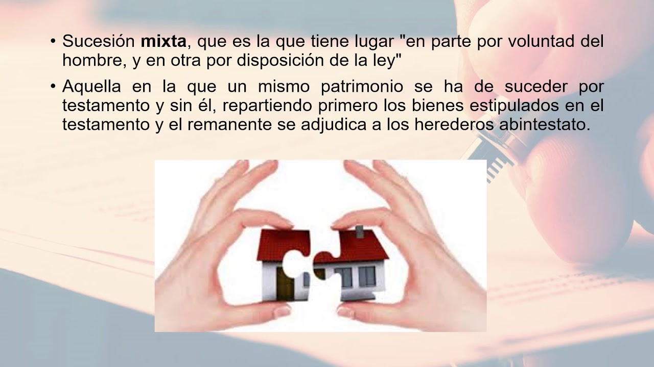 TIPOS DE SUCESIONES EN MATERIA DE DERECHO CIVIL - YouTube