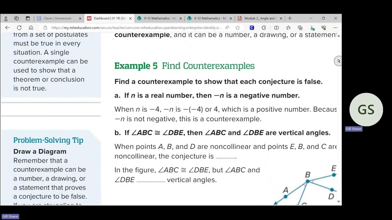 Mr Gill Geo Sept 28, 29 Review conjecture, counterexample - YouTube