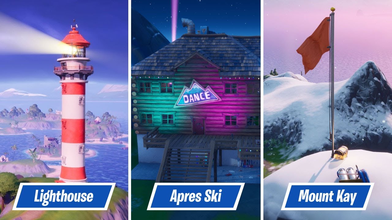 Land at Lockie’s Lighthouse, Apres Ski, and Mount Kay | Fortnite ...