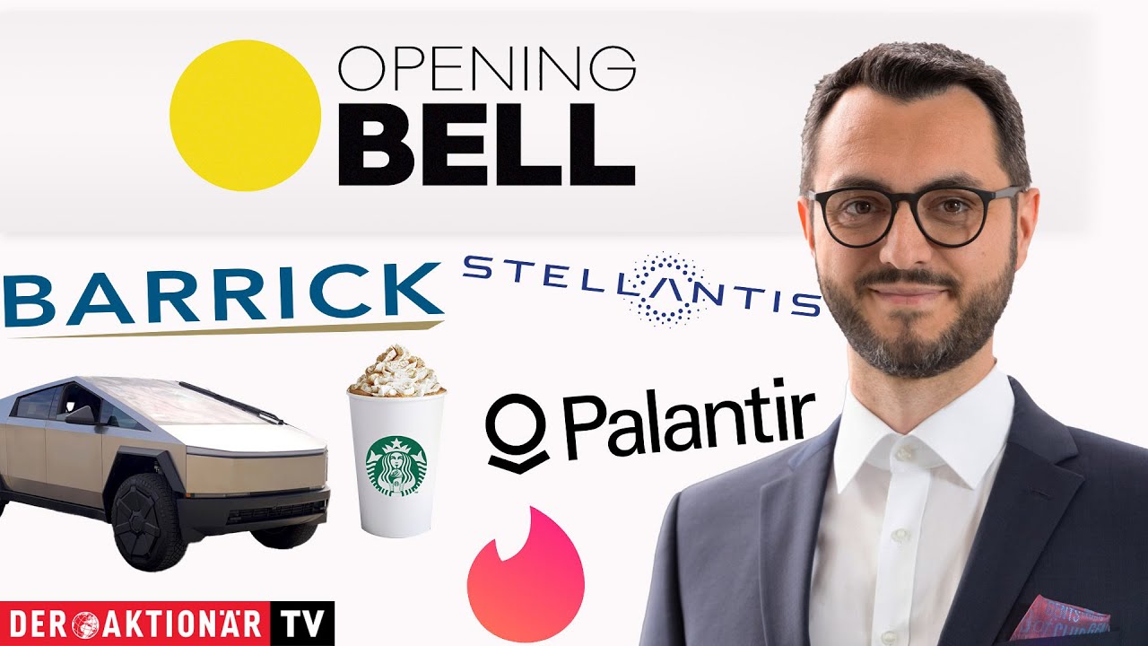 Opening Bell: Tesla, Palantir, Barrick Gold, Starbucks, Match Group ...