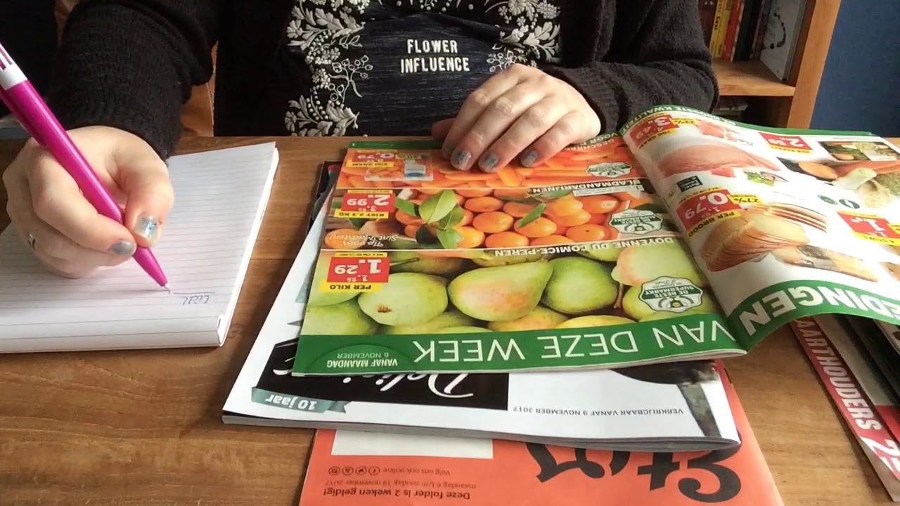 ASMR page turning weekly ads with making a list - YouTube