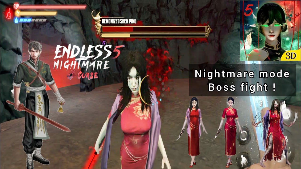 Endless Nightmare 5 nightmare mode boss fight - YouTube