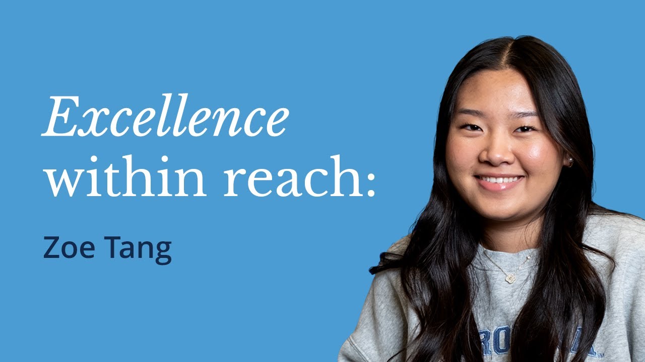 Zoe Tang: Excellence within reach - YouTube
