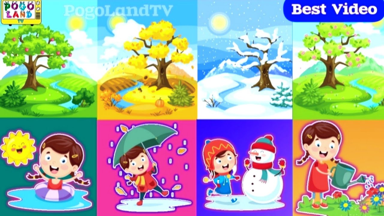 பருவ காலங்கள் | ஐந்து பருவங்கள் | Seasons name in Tamil for Kids | Five ...