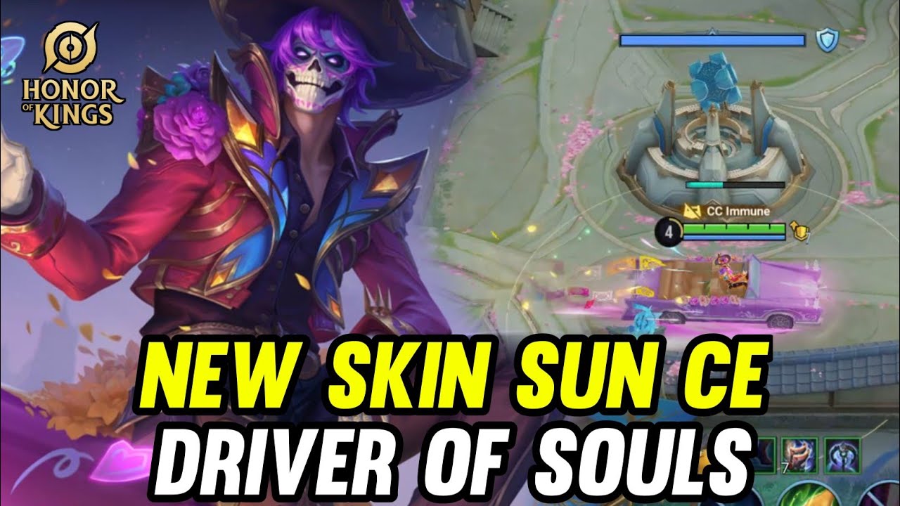 Honor Of Kings (Sun Ce) New Skin Sun Ce Driver of souls - YouTube