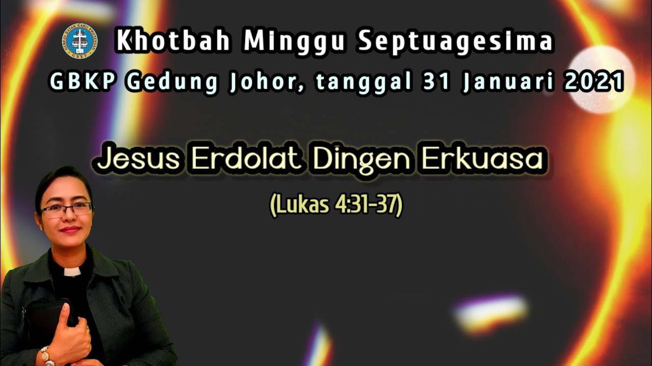 Khotbah GBKP Minggu Septuagesima_2021 - YouTube