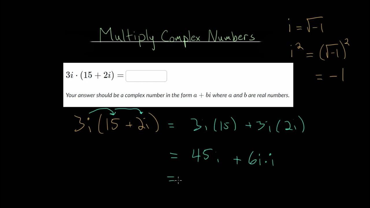 Multiply Complex Numbers - YouTube