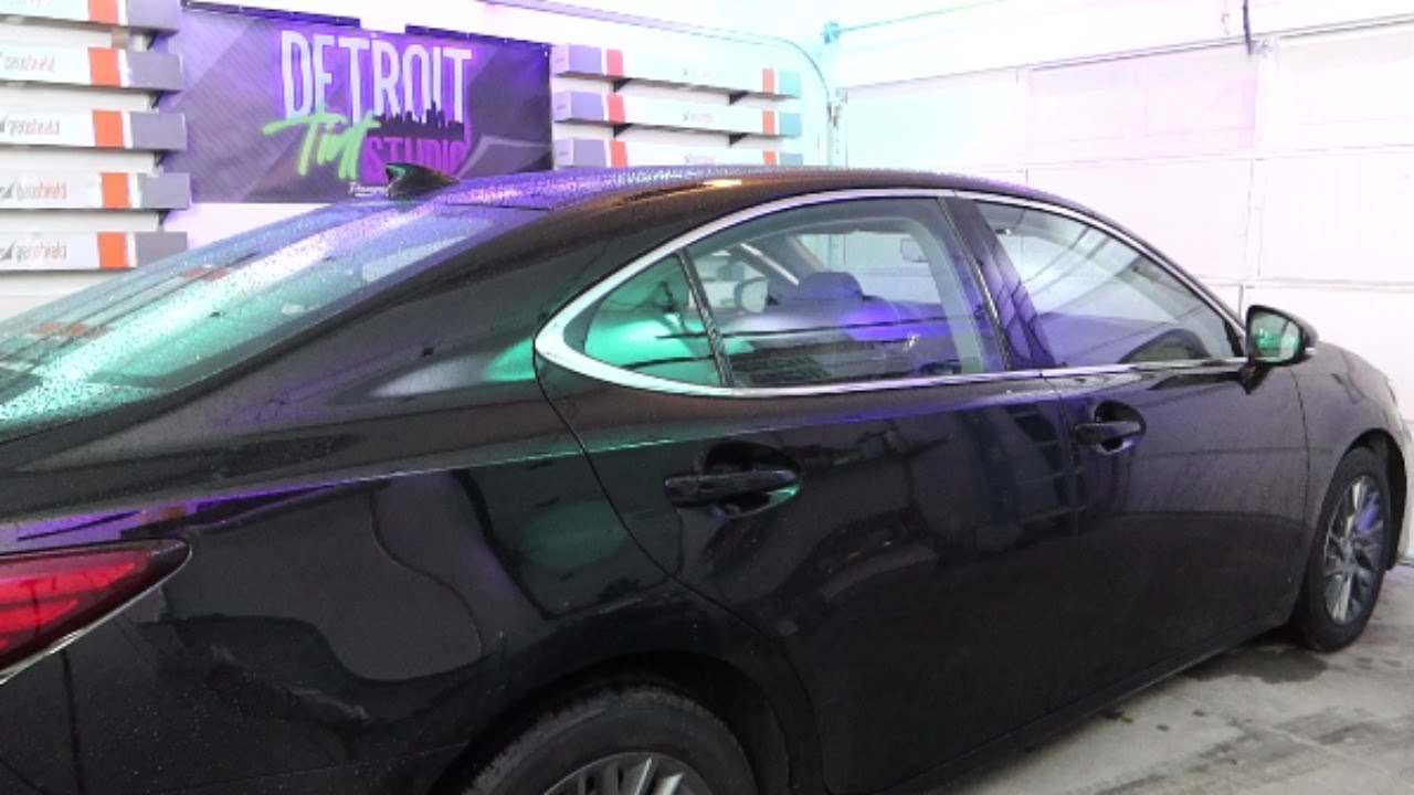 19 Lexus ES 350 Window Tint LIVE! @ Detroit Tint Studio - YouTube