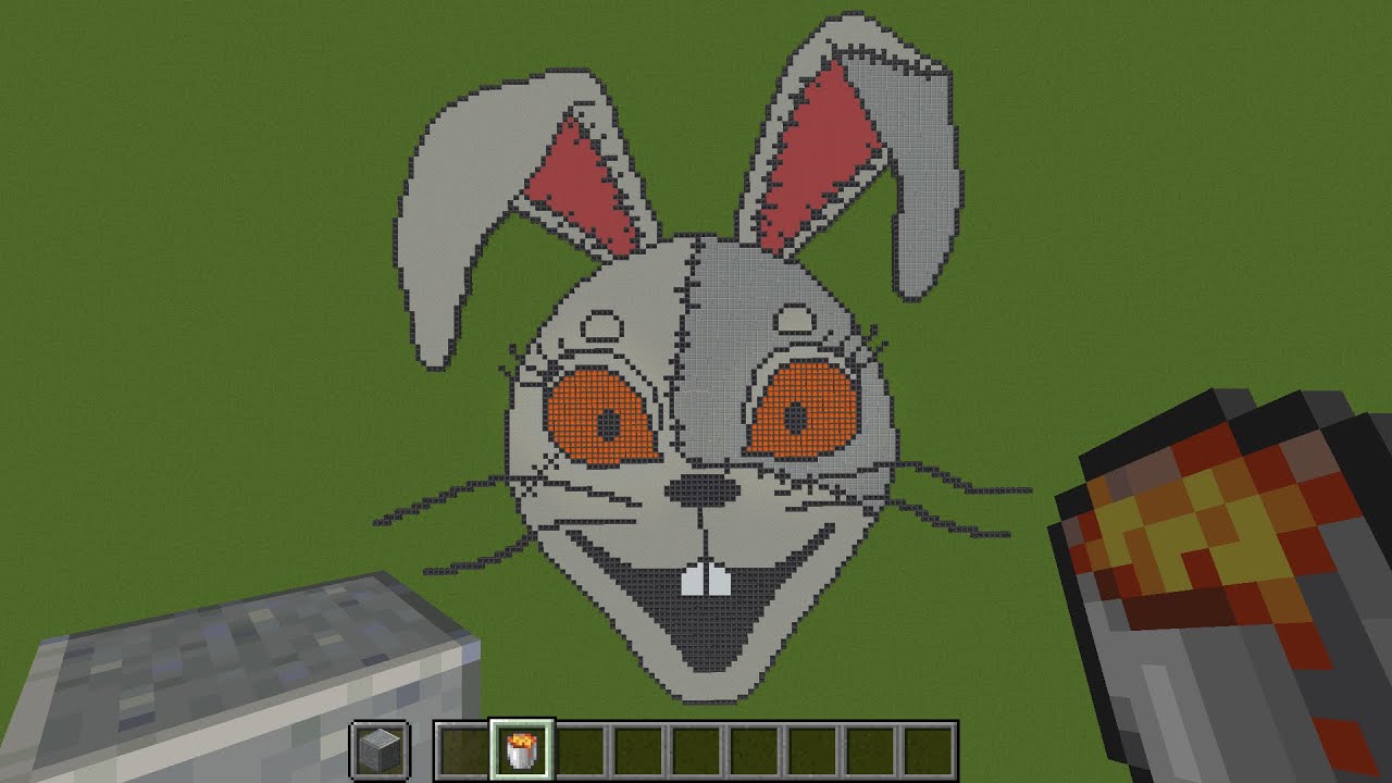 Vanny Pixel Art in Minecraft - YouTube