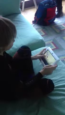 play with Meep tablet when outside is too cold - YouTube
