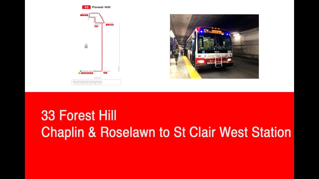 TTC 33 Forest Hill (Chaplin & Roselawn to St Clair West Station) - YouTube