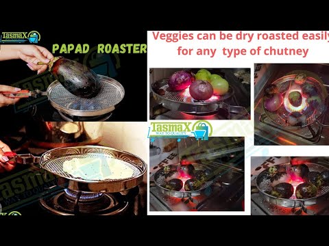 Grill for Gas Stove, Grill Tawa Jali for Kitchen Cooking, Steel Papad ...