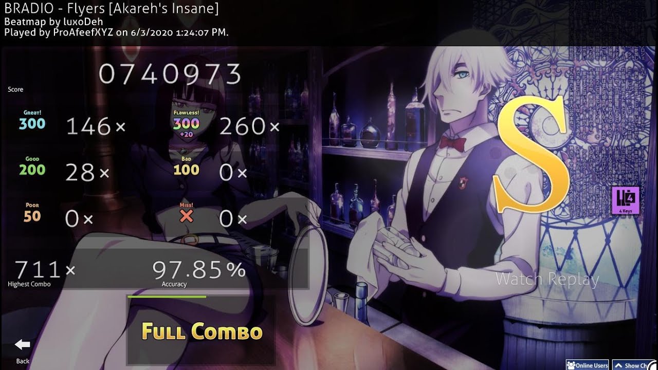 Death Parade Opening | BRADIO - Flyers | osu!mania [Akareh's Insane ...