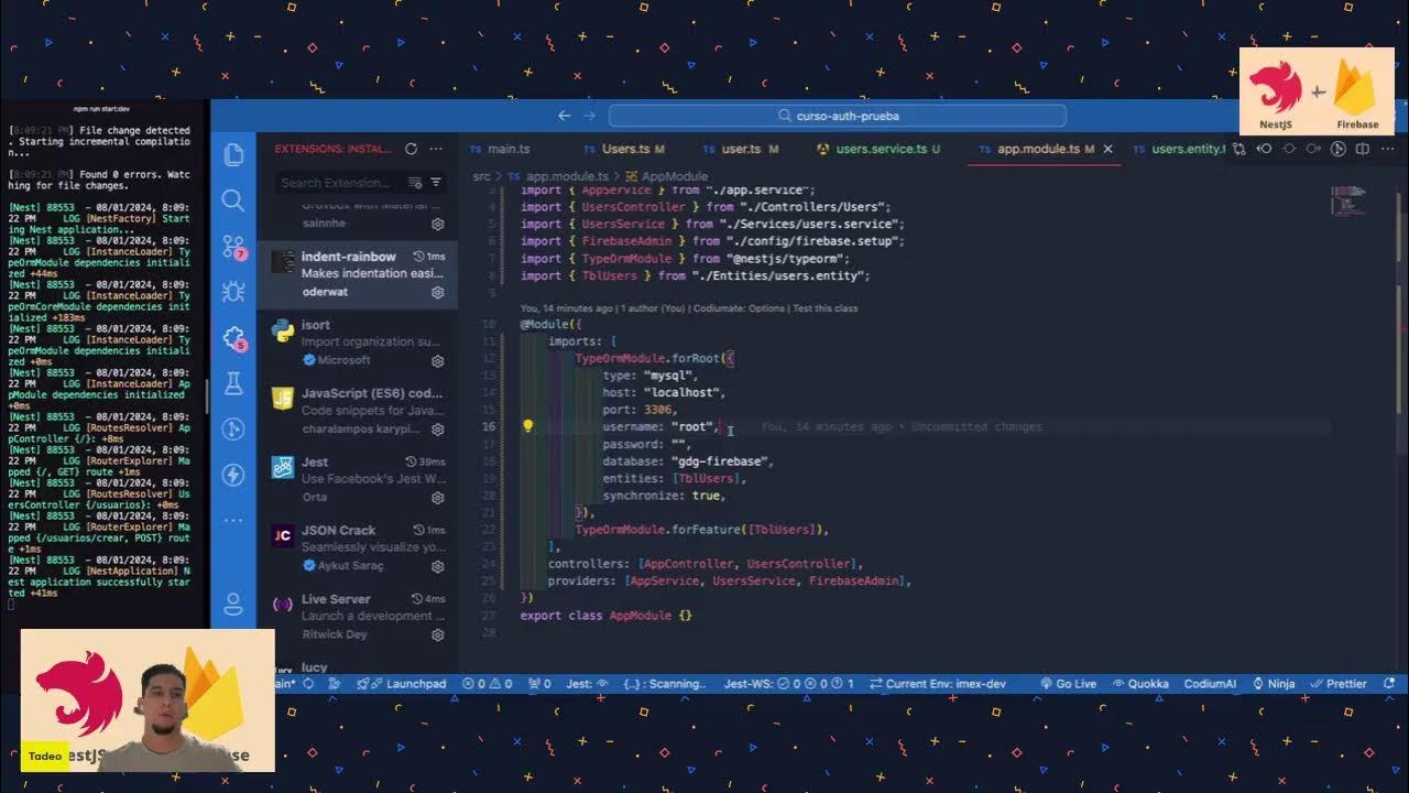 Firebase Auth + NestJs - Dia 2 - YouTube
