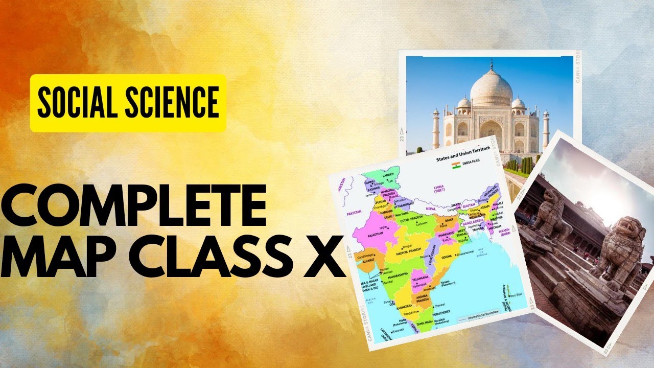 Complete MAP WORK | Class 10th | Social Science | Board Exam | CBSE # ...