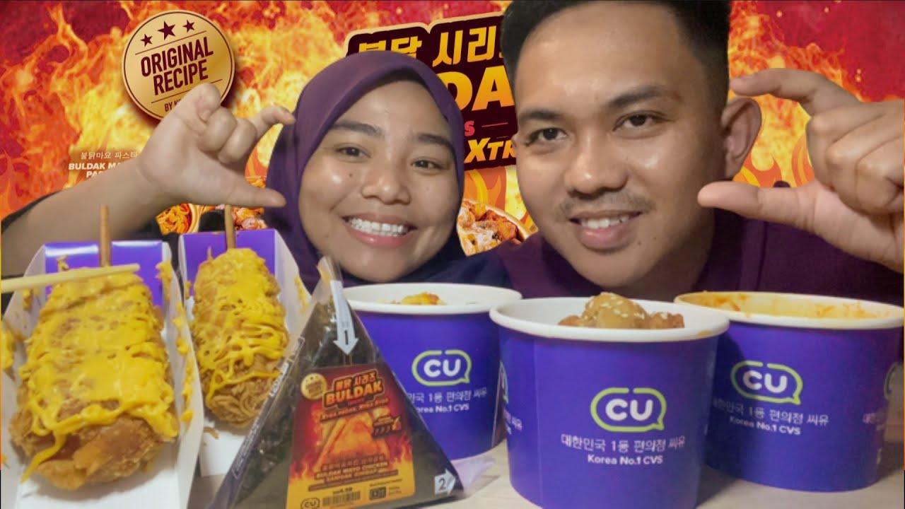 [NEW] Menu Terpedas dari CU Mart Buldak Series - YouTube