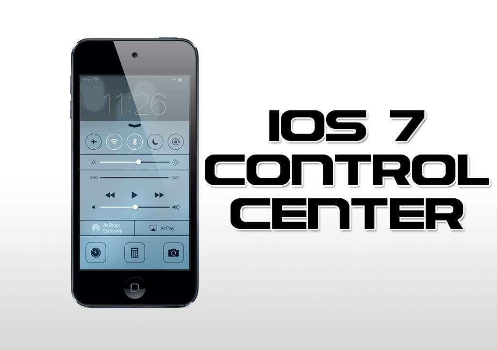 iOS 7 | Control Center: Quick Access To Controls And Apps - YouTube