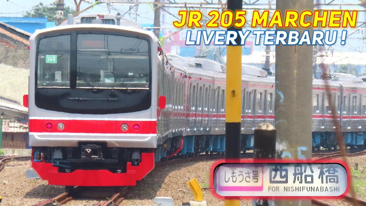 LIVERY TERBARU KRL JR 205 MARCHEN SERIES !! Ujicoba KRL Commuter Line ...