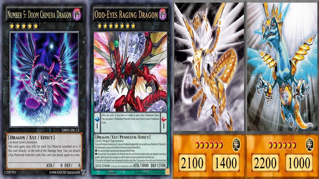 YGOPRO Links Number 5: Doom Chimera Dragon and Odd-Eyes Raging Dragon ...