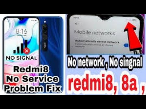 redmi 8a no service problem. peculiar pblm. easy solution - YouTube